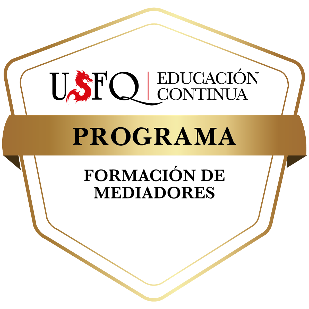 Programa de Formación de Mediadores MAYO 2024 fue emitido por Universidad San Francisco de Quito ...