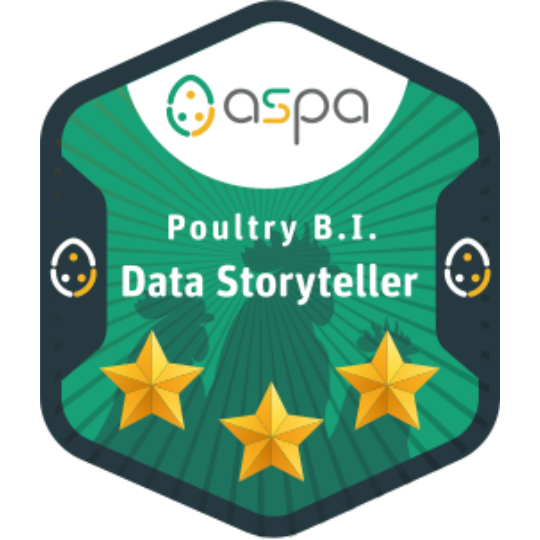 Data Storyteller de Poultry B.I. fue emitido por ASPA a David Eduardo ...