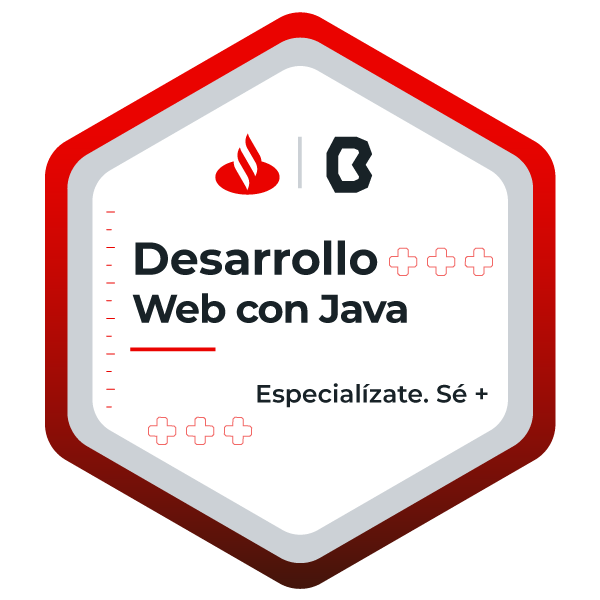 Desarrollo Web Java > Santander Universidades fue emitido por BEDU a ...