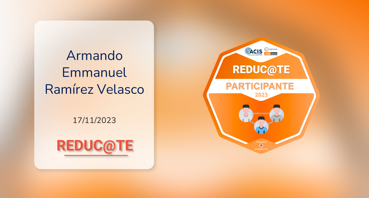 Participante Reduc@te Colombia - México 2023 fue emitido por Reduc@te ...