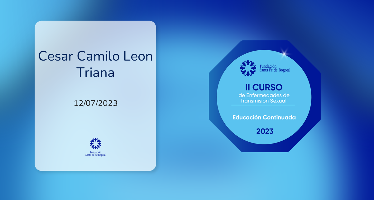 II Curso de Enfermedades de Transmisión Sexual fue emitido por ...