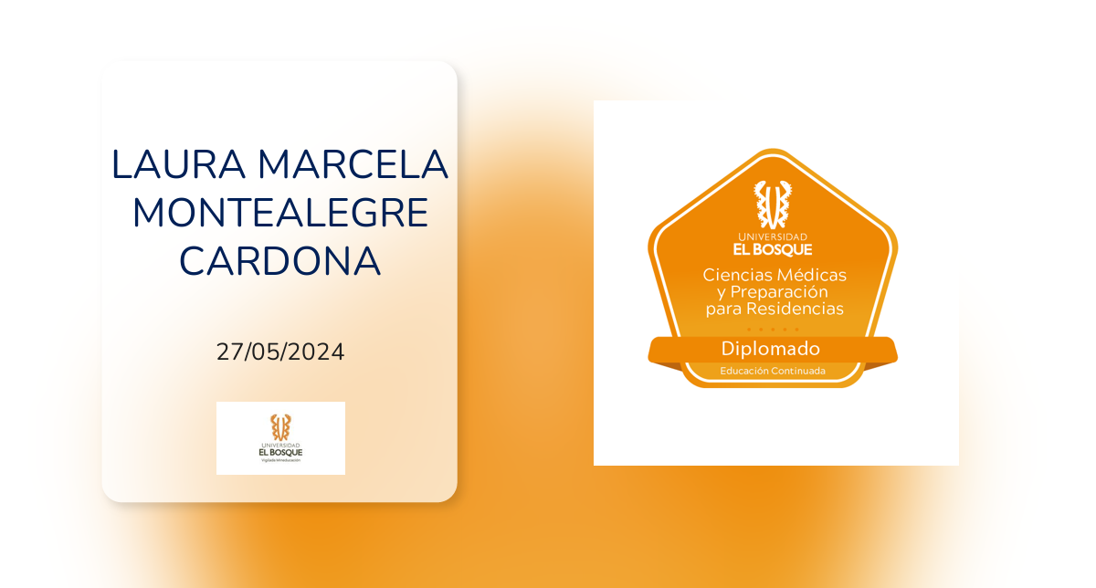 Diplomado Ciencias Médicas y Preparación para Residencias fue emitido por Universidad El Bosque ...