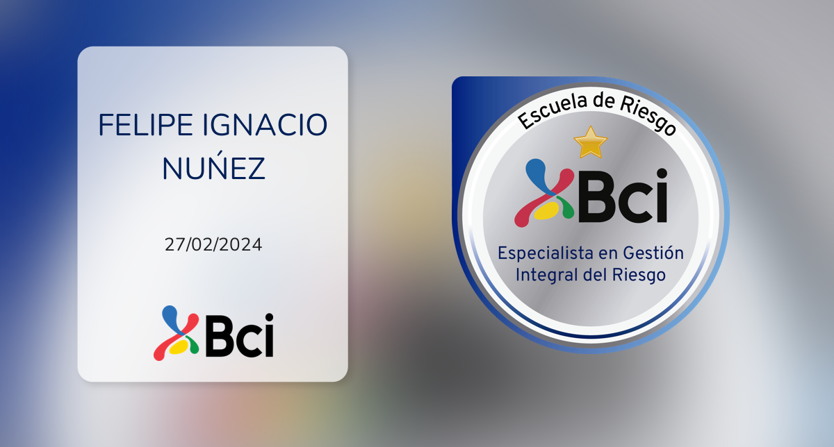 Especialista en Gestión Integral del Riesgo fue emitido por BCI a ...