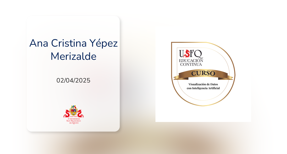 Visualización de Datos con Inteligencia Artificial fue emitido por ...