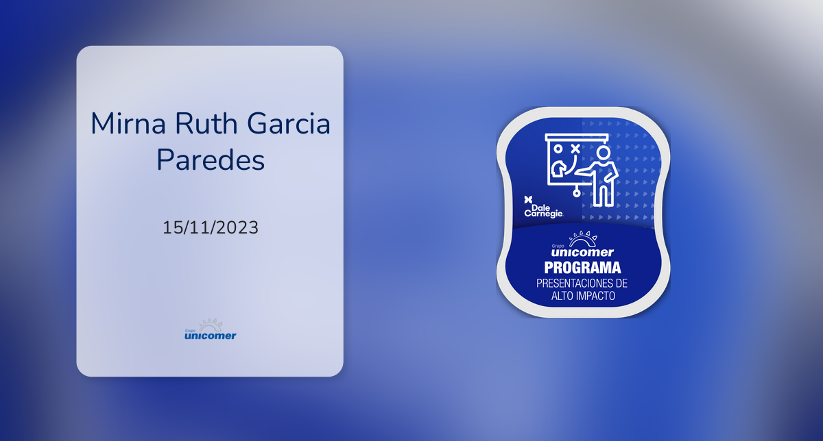 Programa de Presentaciones de Alto Impacto fue emitido por Grupo ...