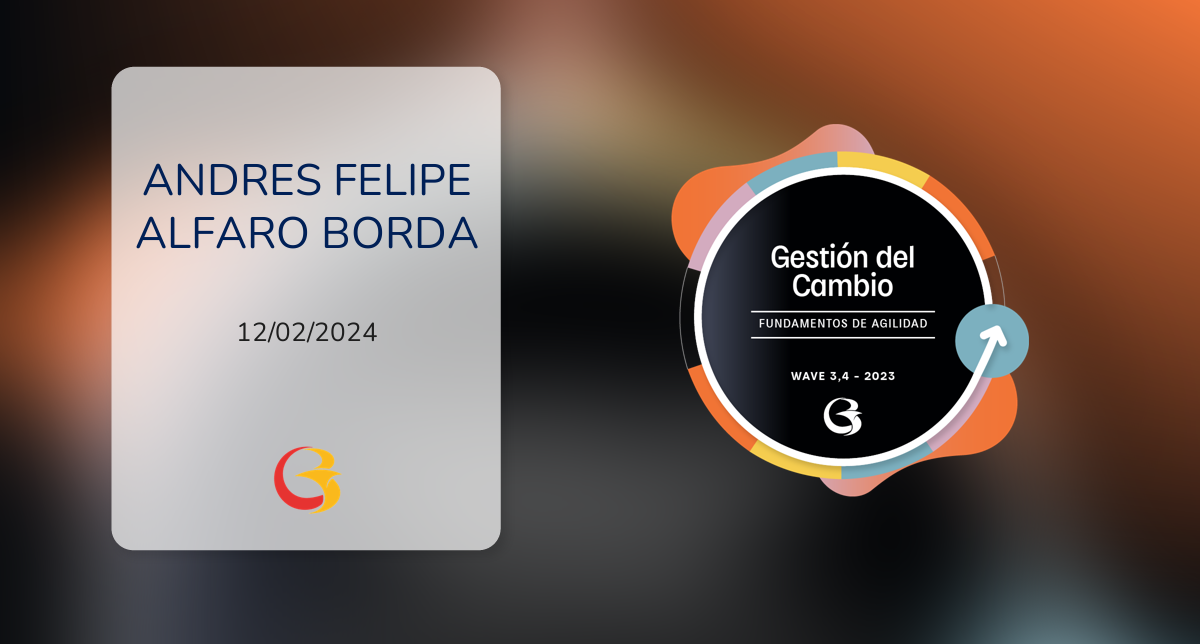 Programa Fundamentos de Agilidad - Gestión del Cambio fue emitido por ...