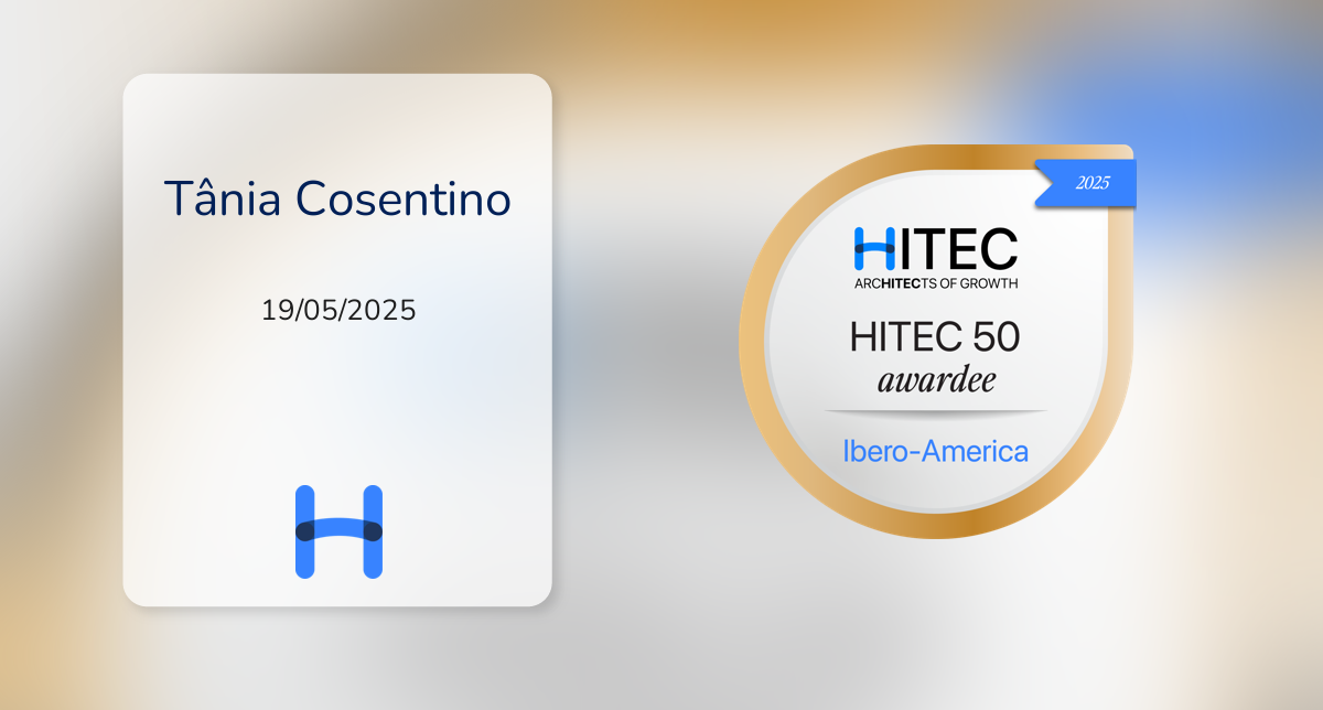 2025 HITEC 50 Award was issued by HITEC to Tânia Cosentino